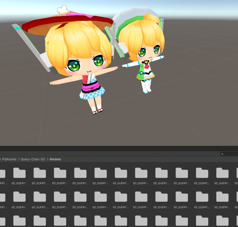 【アセット紹介】Unityで無料で使える3Dモデルアセット「クエリちゃん」 | ばに日記