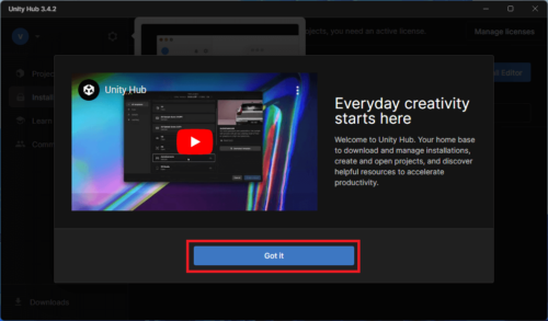 【Unity】Unity Hubのインストール方法と使い方 | ばに日記