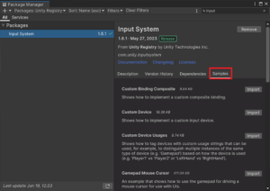 【Unity】Input Systemの導入方法 | ばに日記