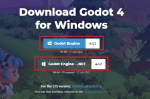 【Godot】Godot Engineのダウンロード方法 | ばに日記