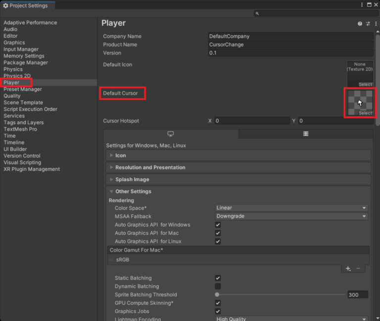 【Unity】カーソルの見た目をデフォルトから変更する | ばに日記